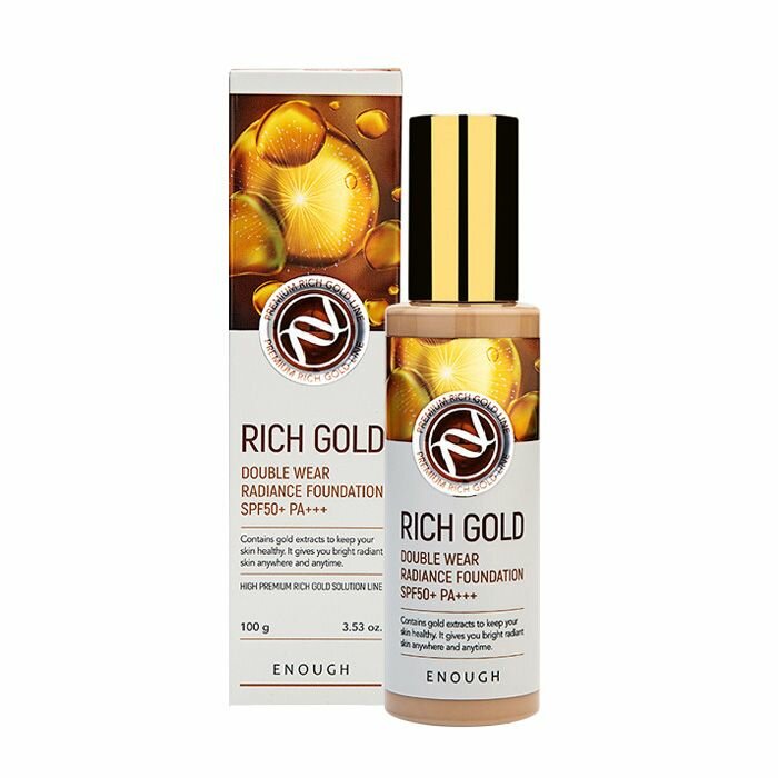 Тональный крем Enough Rich Gold Double Wear Radiance Foundation #21 (100 гр)