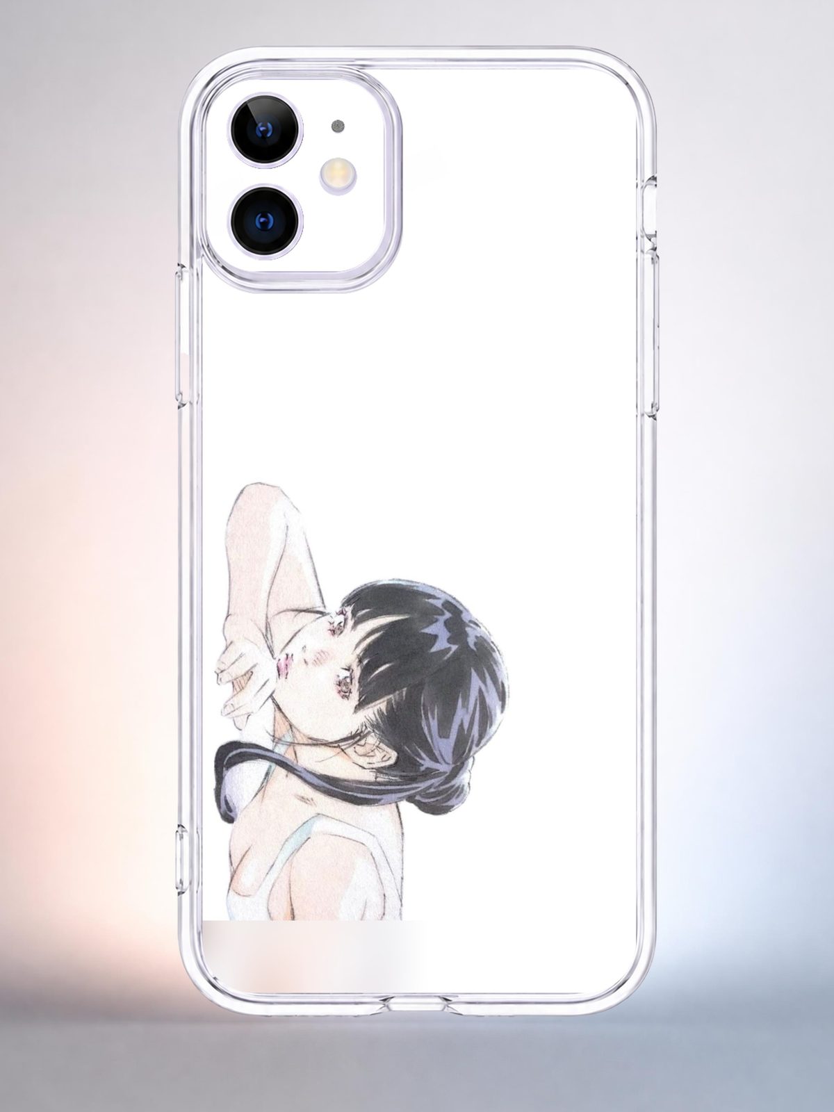 Чехол iPhone 11 Аниме девушка Y2K Indie Sleaze