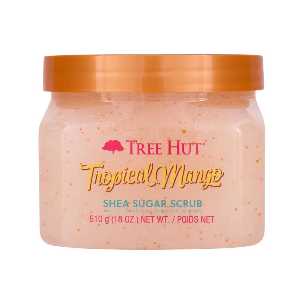 Сахарный скраб для тела с ароматом тропического манго и ванили Tree Hut Tropical Mango