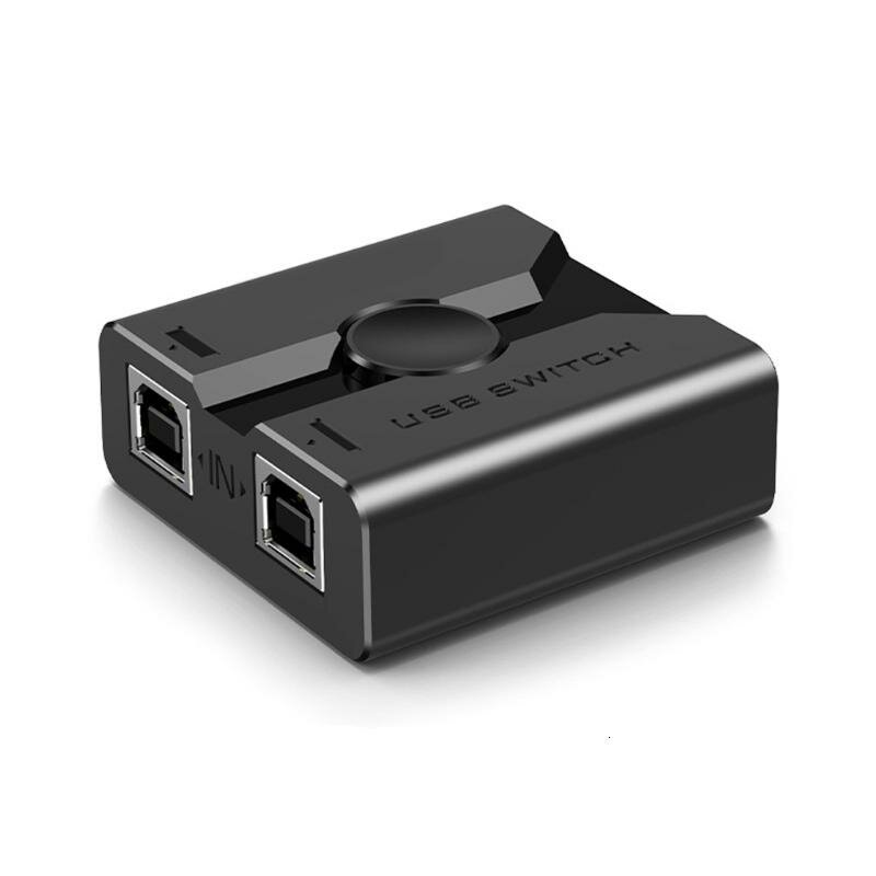 Переключатель USB для 2 компьютеров с кнопкой