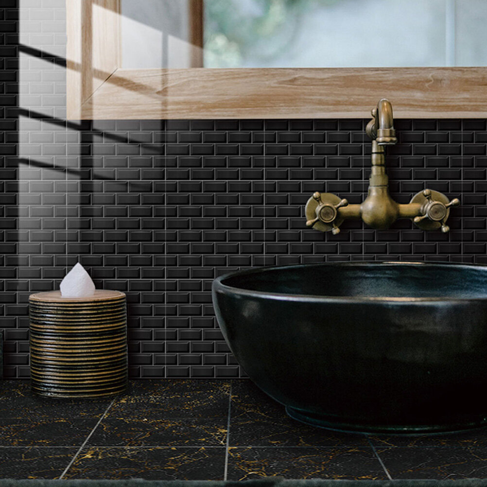 10 Листов Обоев В Стиле Антик Для Ванной И Кухни Самоклеящиеся Съемные Плиточные Наклейки 10.00X10.00X0.20Cm