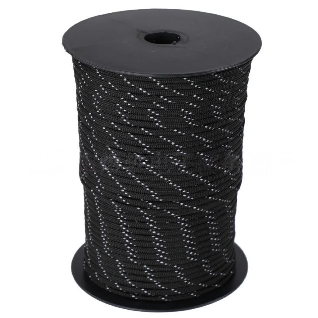 KEDIL 7-жильный светоотражающий паракорд 550 фунтов 30/50/100 м Черный, black, 50m