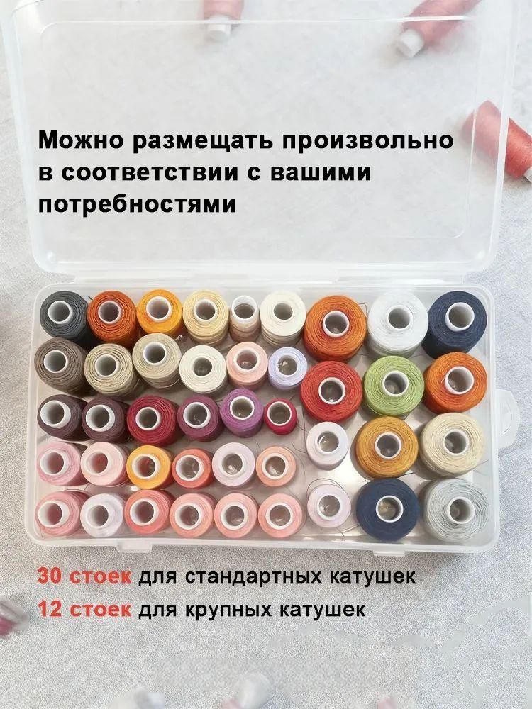 Органайзер для хранения ниток прозрачный
