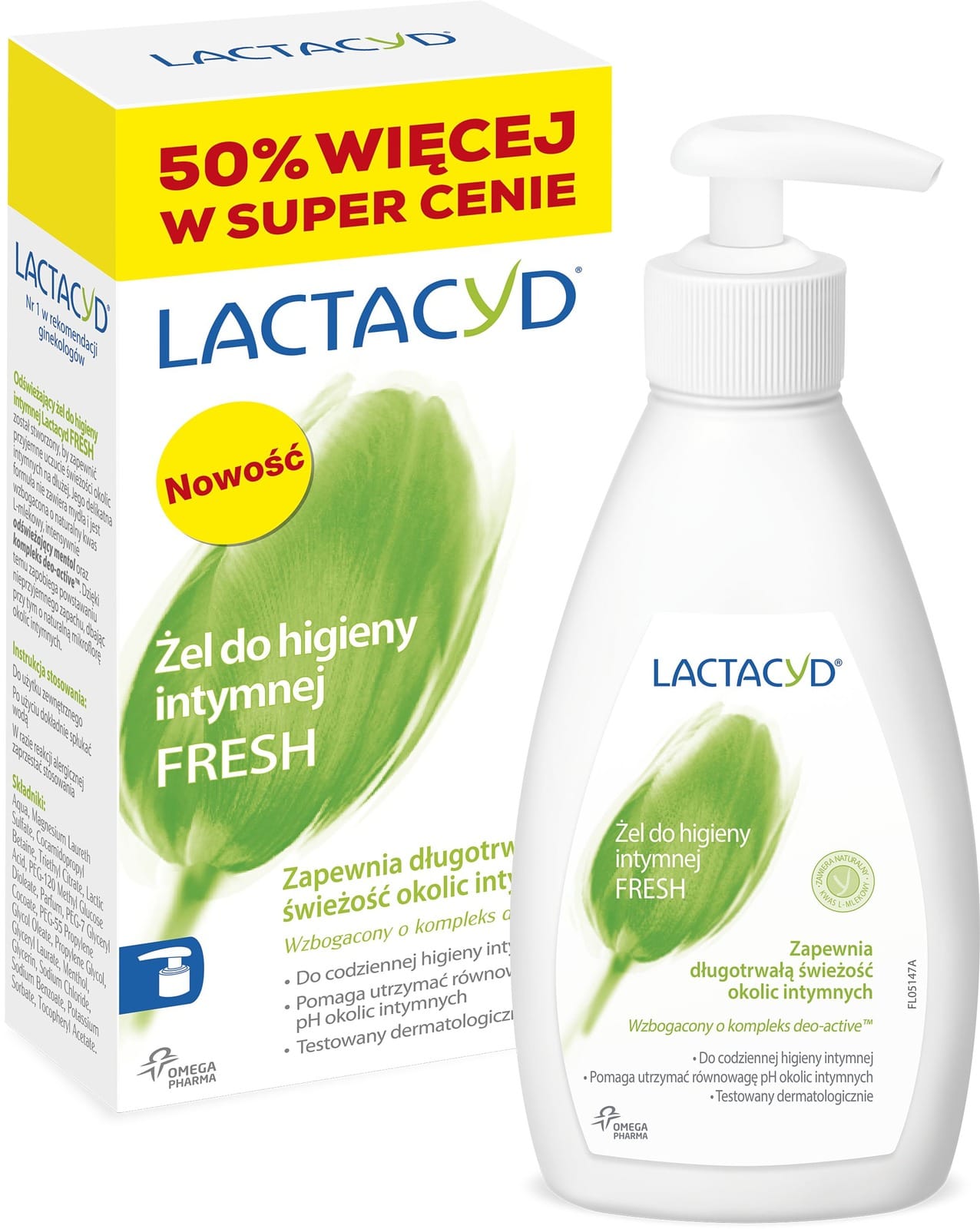 Гель для интимной гигиены Lactacyd Fresh, 300 мл