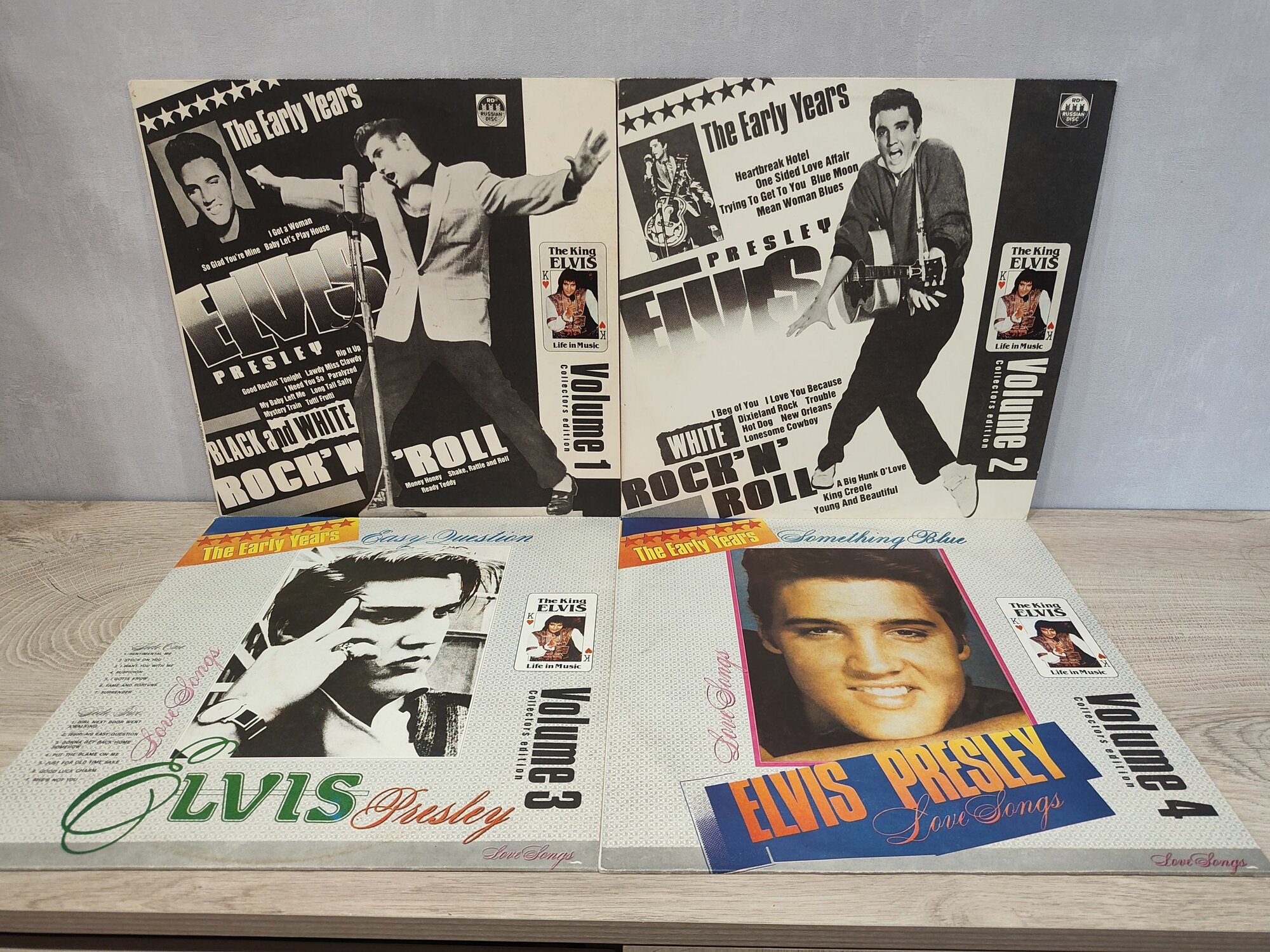 Elvis Presley - Black and white rock'n'roll / The Early Years White Rock 'N' Roll / Easy Question / Something Blue, 4LP, Виниловые пластинки, 4LP