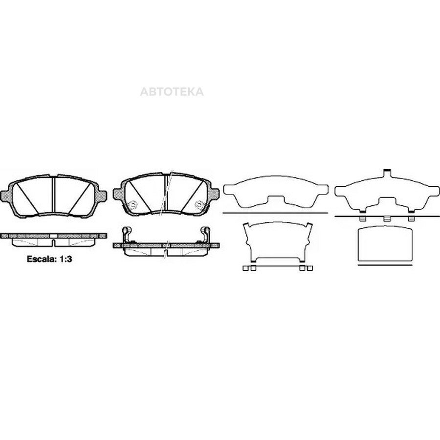 Колодки тормозные FORD/MAZDA FIESTA/2 07- 1.25-1.6/1.4-1.6 DIESEL перед. REMSA 128102