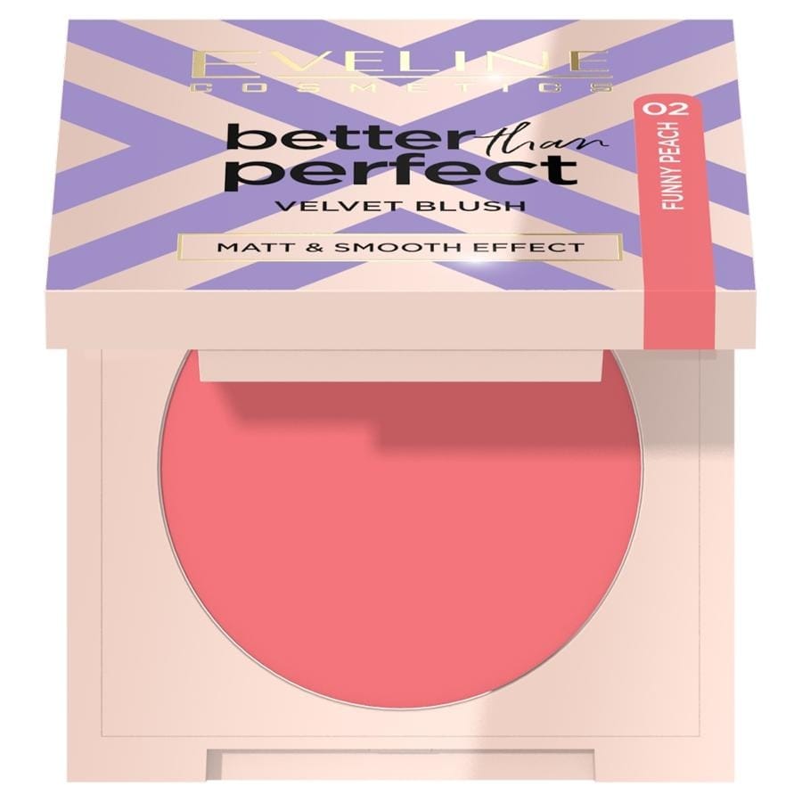 Румяна Eveline Cosmetics Better Than Perfect Velvet Blush, 02 Funny Peach