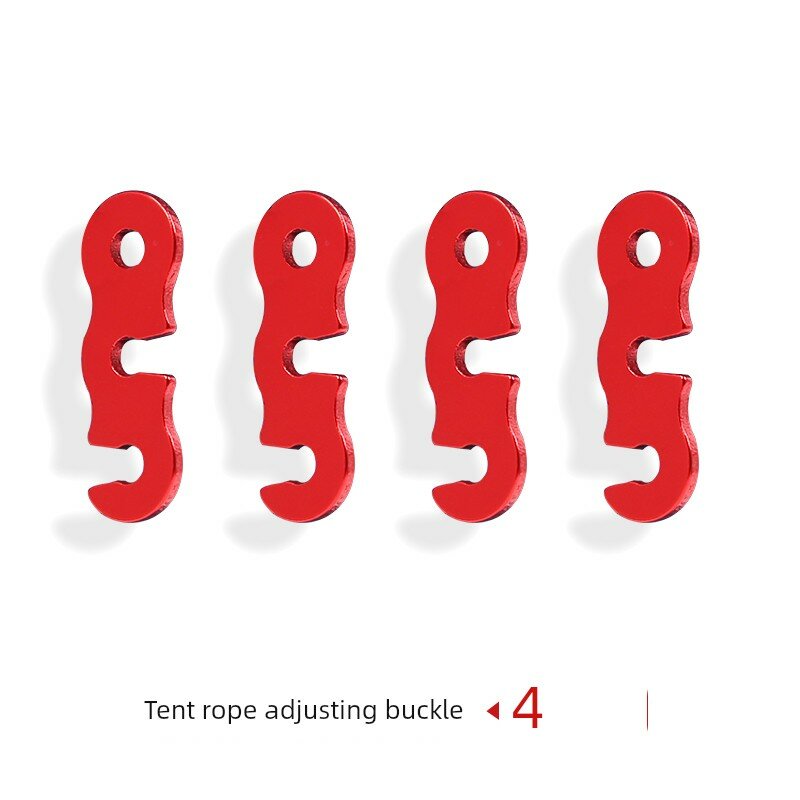Набор регулируемых пряжек для веревки палатки, 4 штуки для надежной установки и кемпингового снаряжения