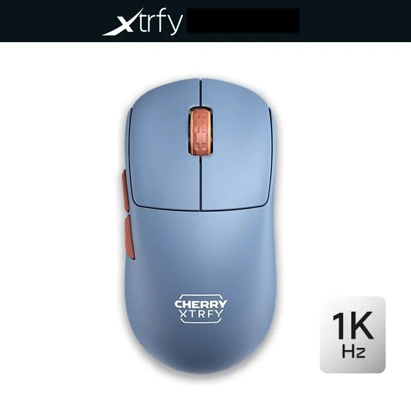 Xtrfy Игровая мышь беспроводная m68 PAW3395 1K, синий