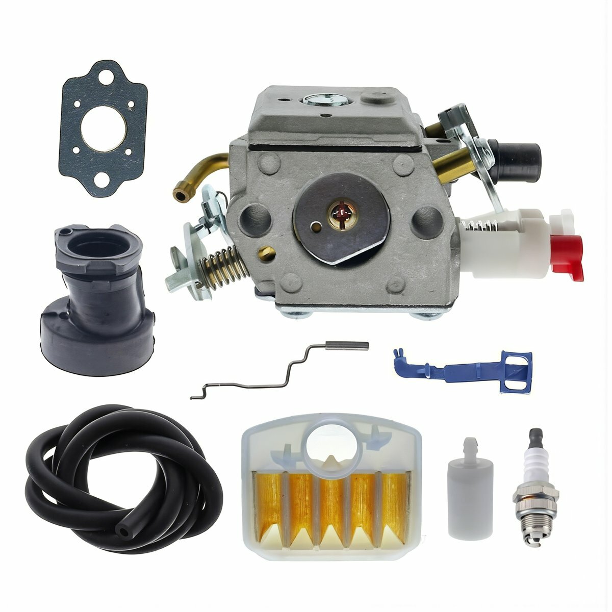 Карбюратор для бензопилы Husqvarna 340 345 346 350 351 353 полный комплект топливной системы с фильтрами