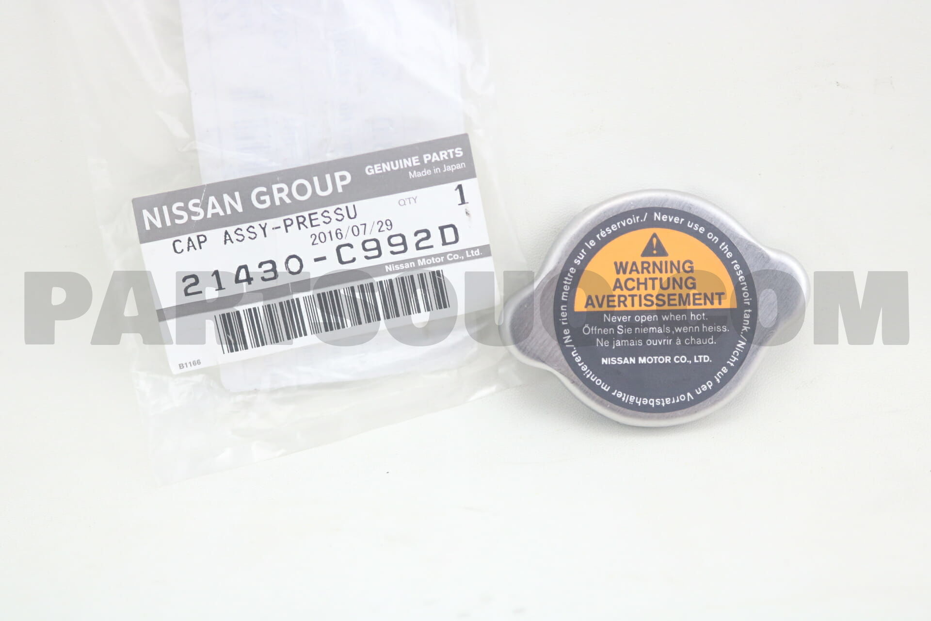 Крышка радиатора Nissan 21430C992D