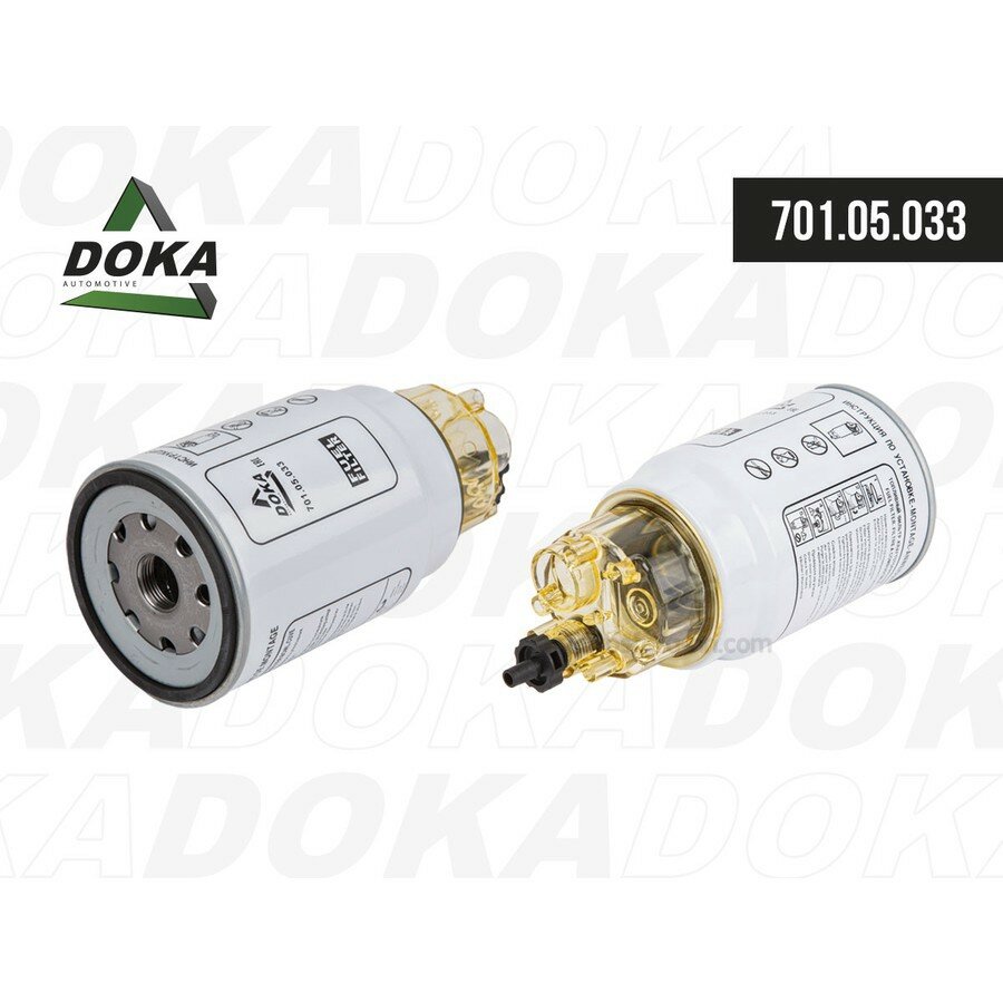 DOKA 70105033 Фильтр топливный со стаканом, H240 ?110mm 1"-14UNF-2B \DAF 65/75/85/95/105