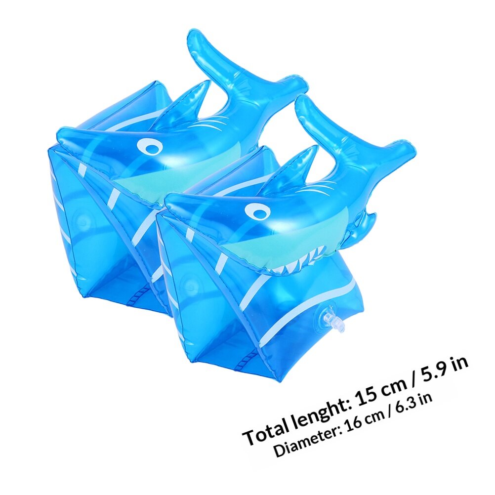 Детские Плавательные Надувные Кольца Из PVC 2 Штуки Синий 15X16X20CM