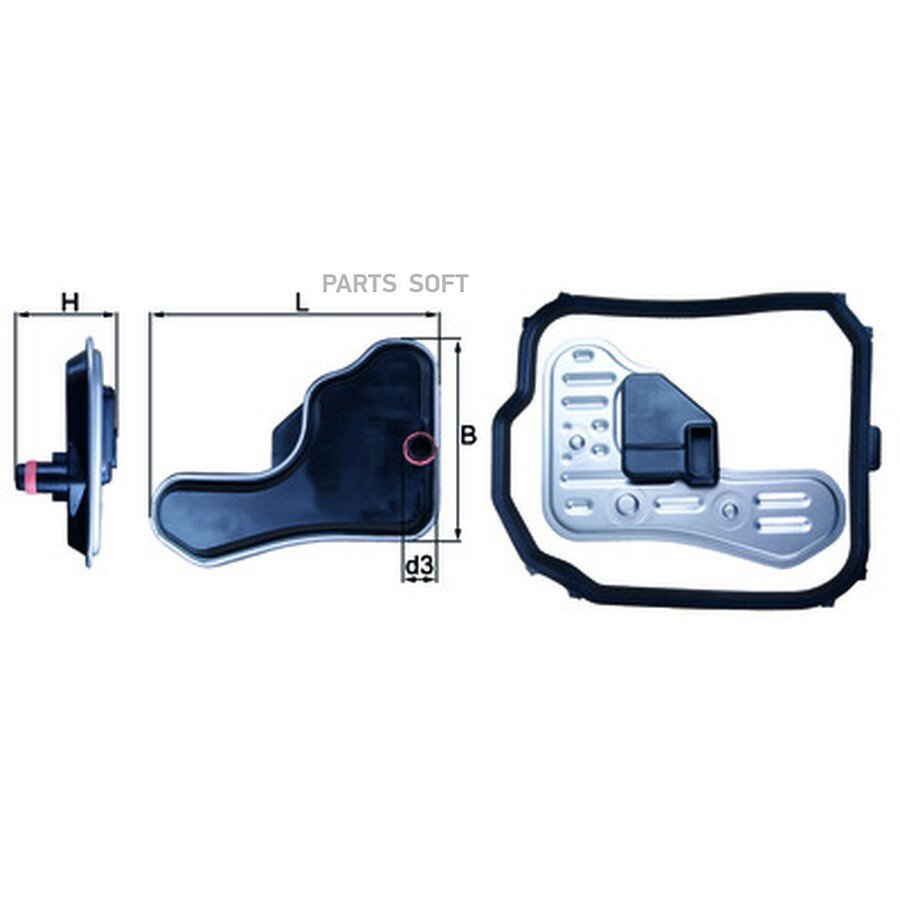 Фильтр АКПП Renault Megan II, III 02-, Logan 03-, Duster 10-; Peugeot 307, 308, Citroen C4 08- MAHLE MAHLE HX148D | цена за 1 шт