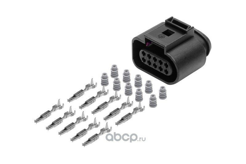 Разъем 1J0973715 10-ти контактный замка двери SKODA OCTAVIA (A5 1Z-) (2004-2013) Cargen AX65210S