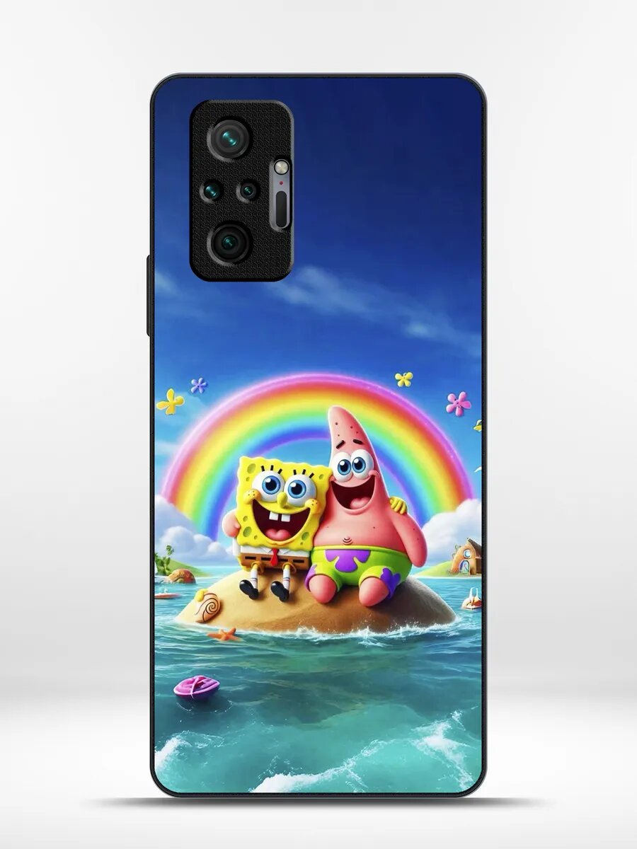 Чехол на Redmi Note 10 Pro губка боб