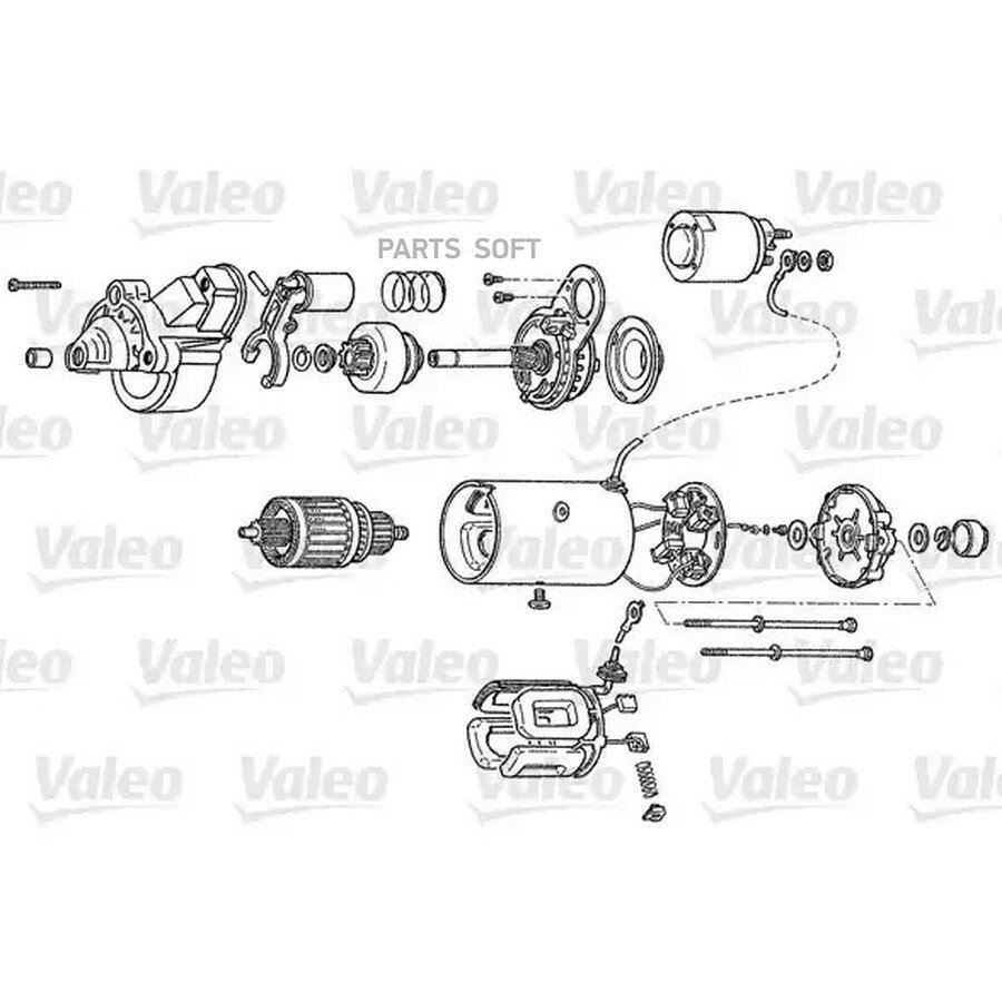 Стартер от официального дистрибьютора, VALEO, артикул D7R35