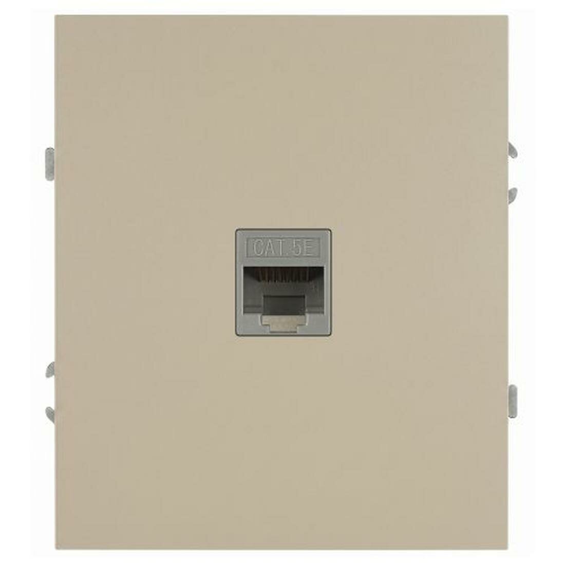 Розетка информационная 1-м СП Arktik RJ45 16А IP20 250В шампань Эра Б0070477