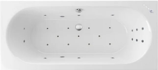 Акриловая ванна Excellent Oceana Slim WAEX. OCE16S. ULTRA 160x75, с каркасом, встраиваемая, белая, глянцевая, со сливом-переливом, прямоугольная, с гидромассажем