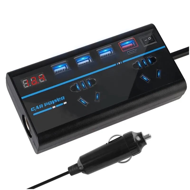 200W Автомобильный Инвертор Питания Для Зарядки Мобильных Телефонов