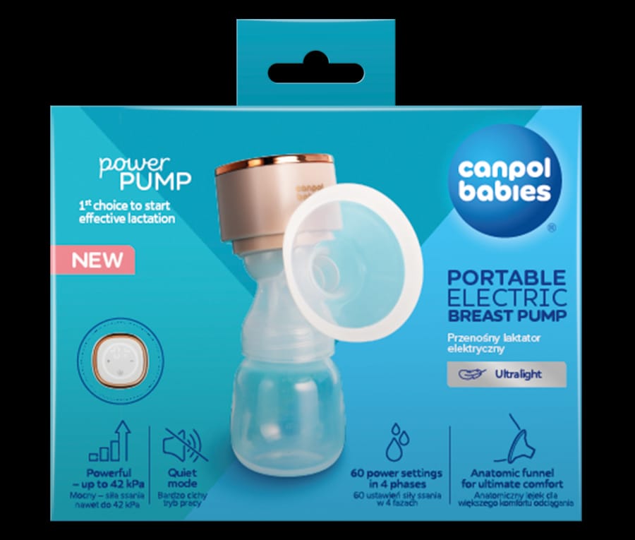 Молокоотсос Canpol babies PowerPump, портативный электрический, бежевый