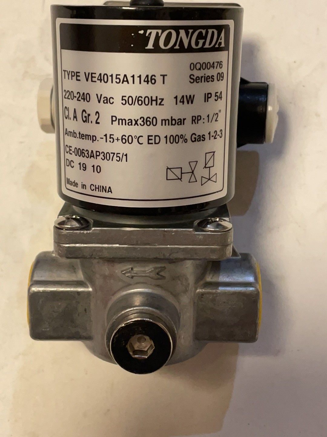 Электромагнитный газовый клапан Honeywell VE4015A1146T для отсечки и управления подачей газа