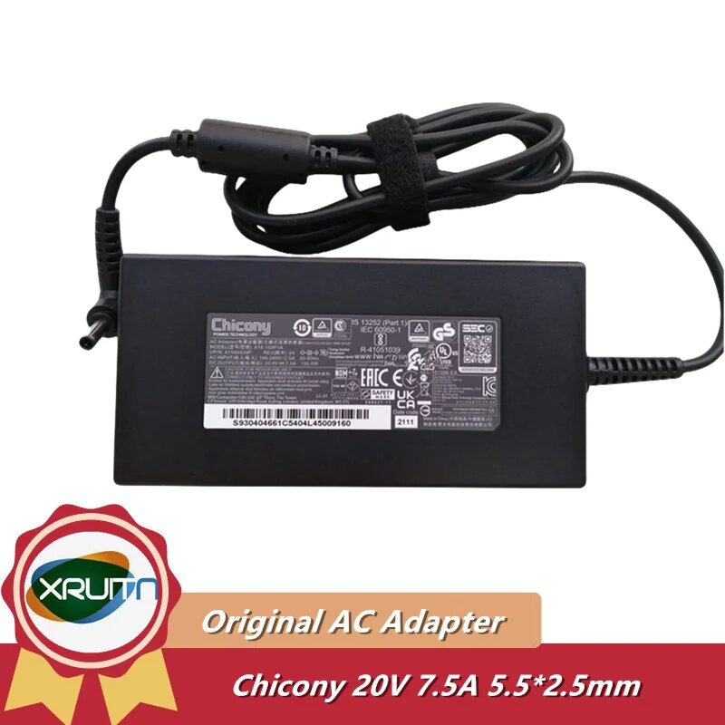 Chicony адаптер питания для ноутбука 20В 7,5А 150Вт, без кабеля