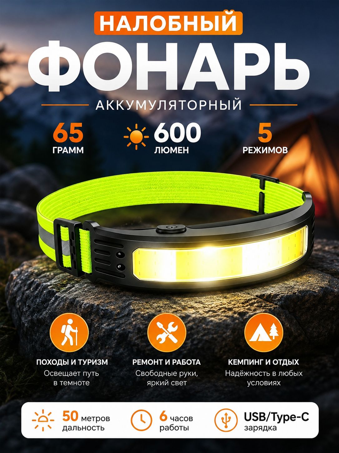Налобный фонарь