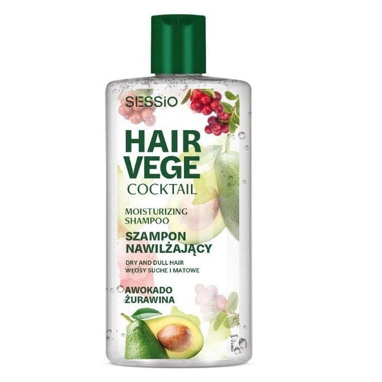 Шампунь Sessio Hair Vege Cocktail увлажняющий, авокадо и клюква, 300 г