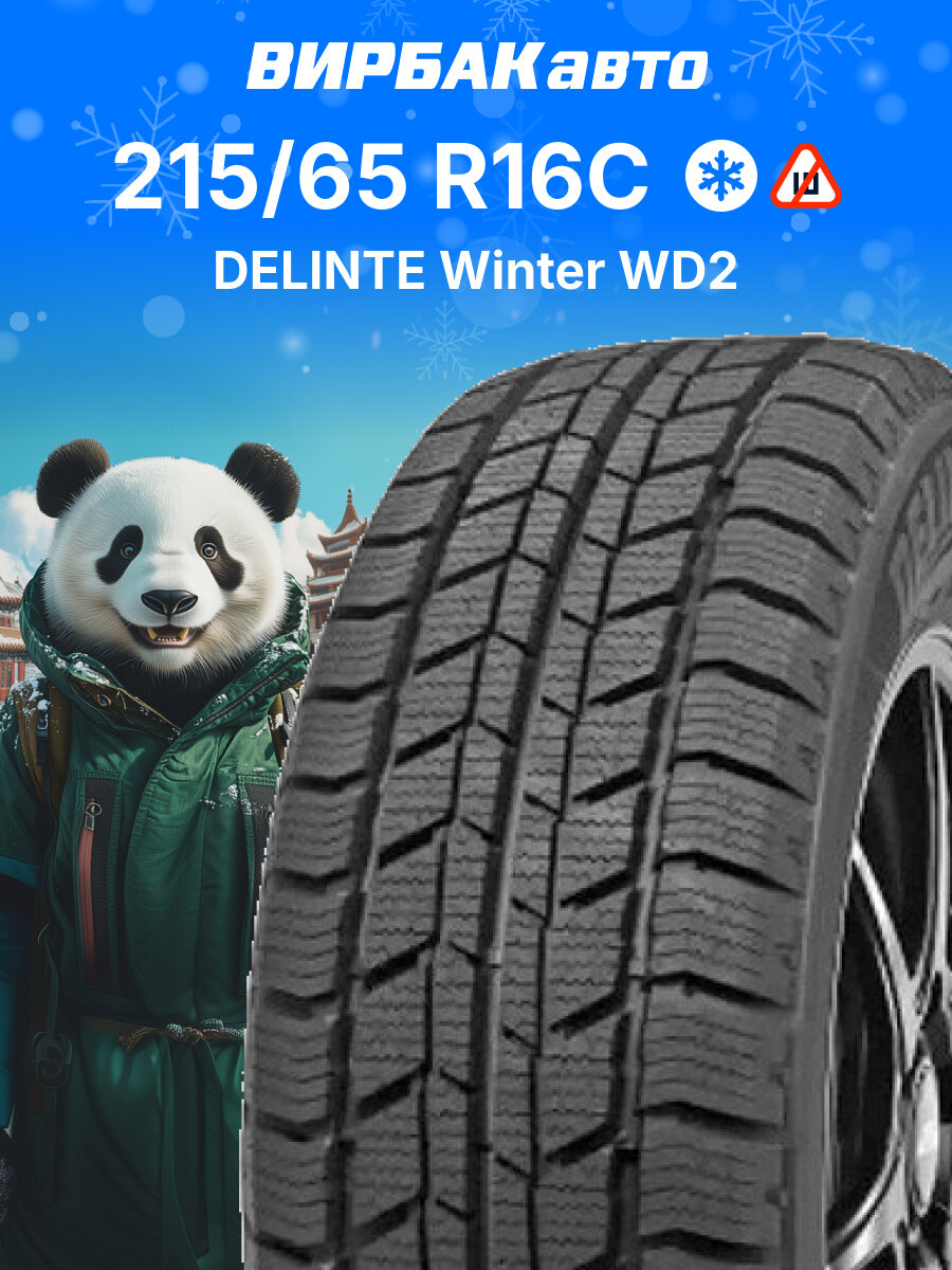 Зимние шины DELINTE Winter WD2 215/65R16C 109/107T 8PR, зимняя автомобильная резина