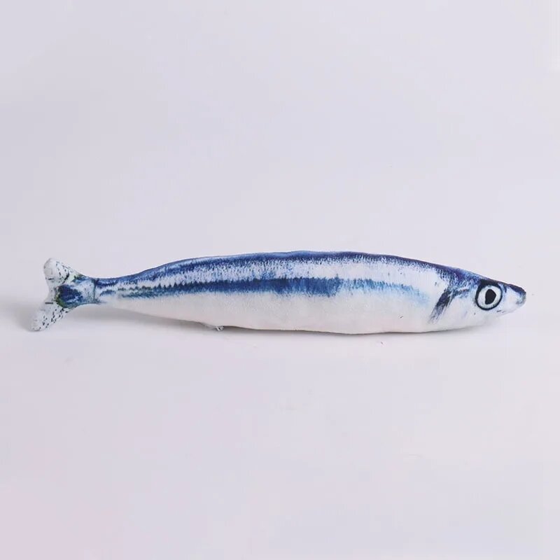 Игрушка для кошек RPXBGUCKARHG плюшевая рыба saury