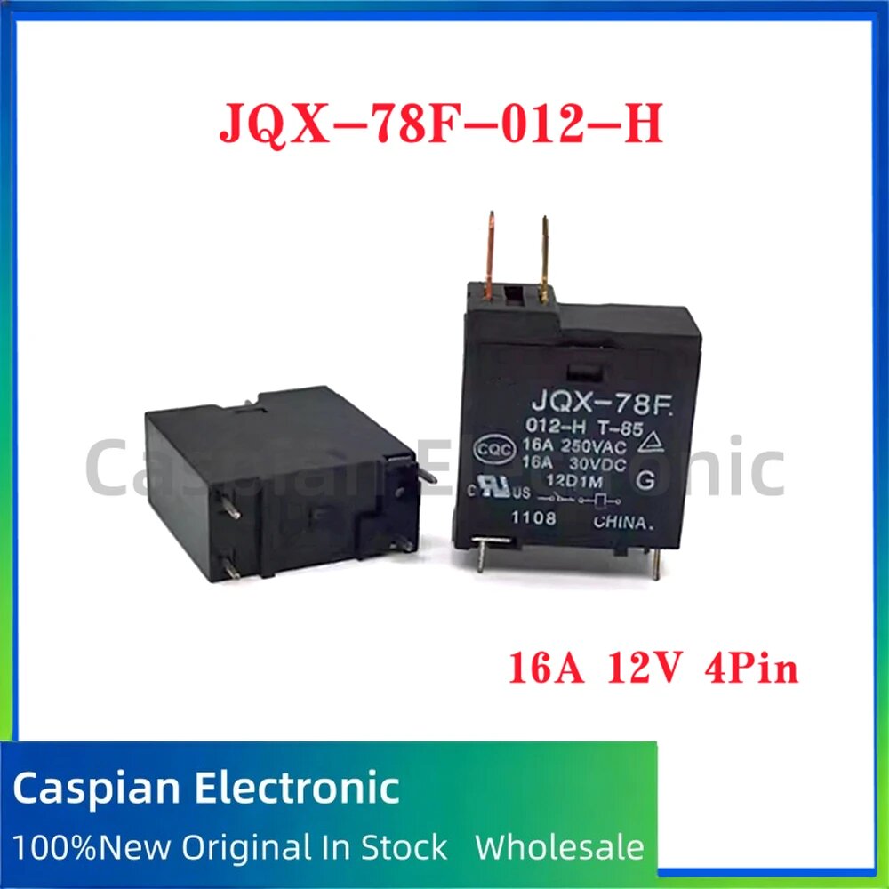 Реле электромагнитное JQX-78F-012-H 12V 16A 4PIN