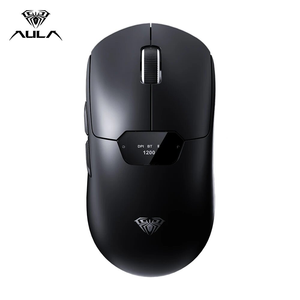 Беспроводная игровая мышь AULA SC390 с экраном Черный, black