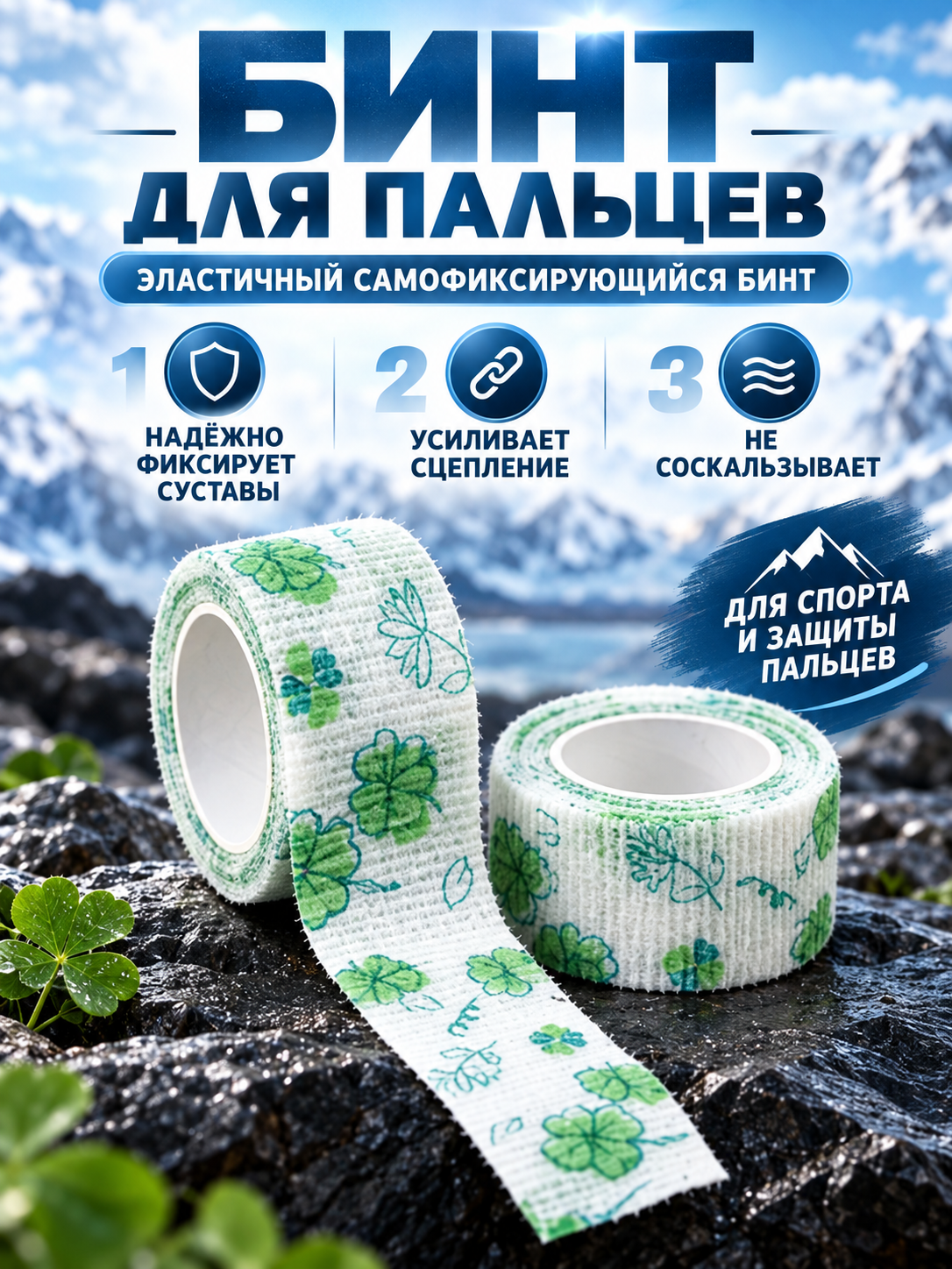 Бинт для пальцев эластичный самофиксирующийся, мягкая повязка‑лента, защита пальцев рук для детей во время тренировок и письма