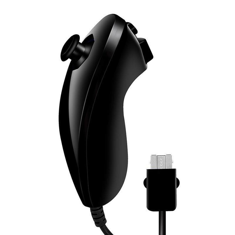 Черный левый контроллер для игры Wii для консоли Nintendo Wii с встроенным акселерометром