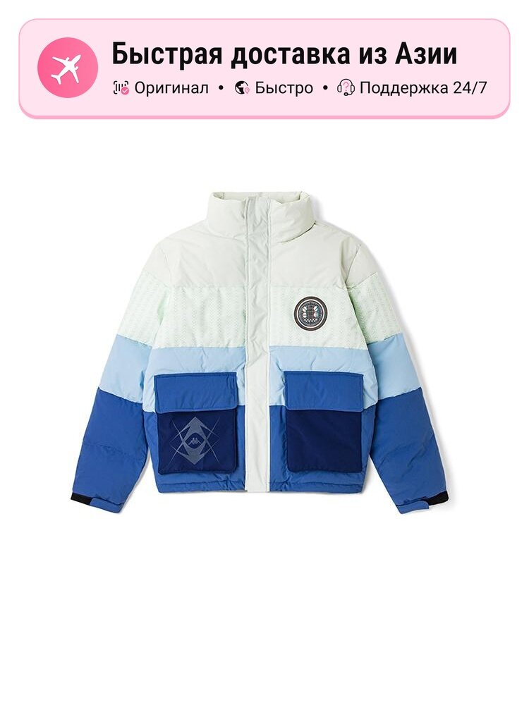 Пуховик Colorblock Geometric Pattern