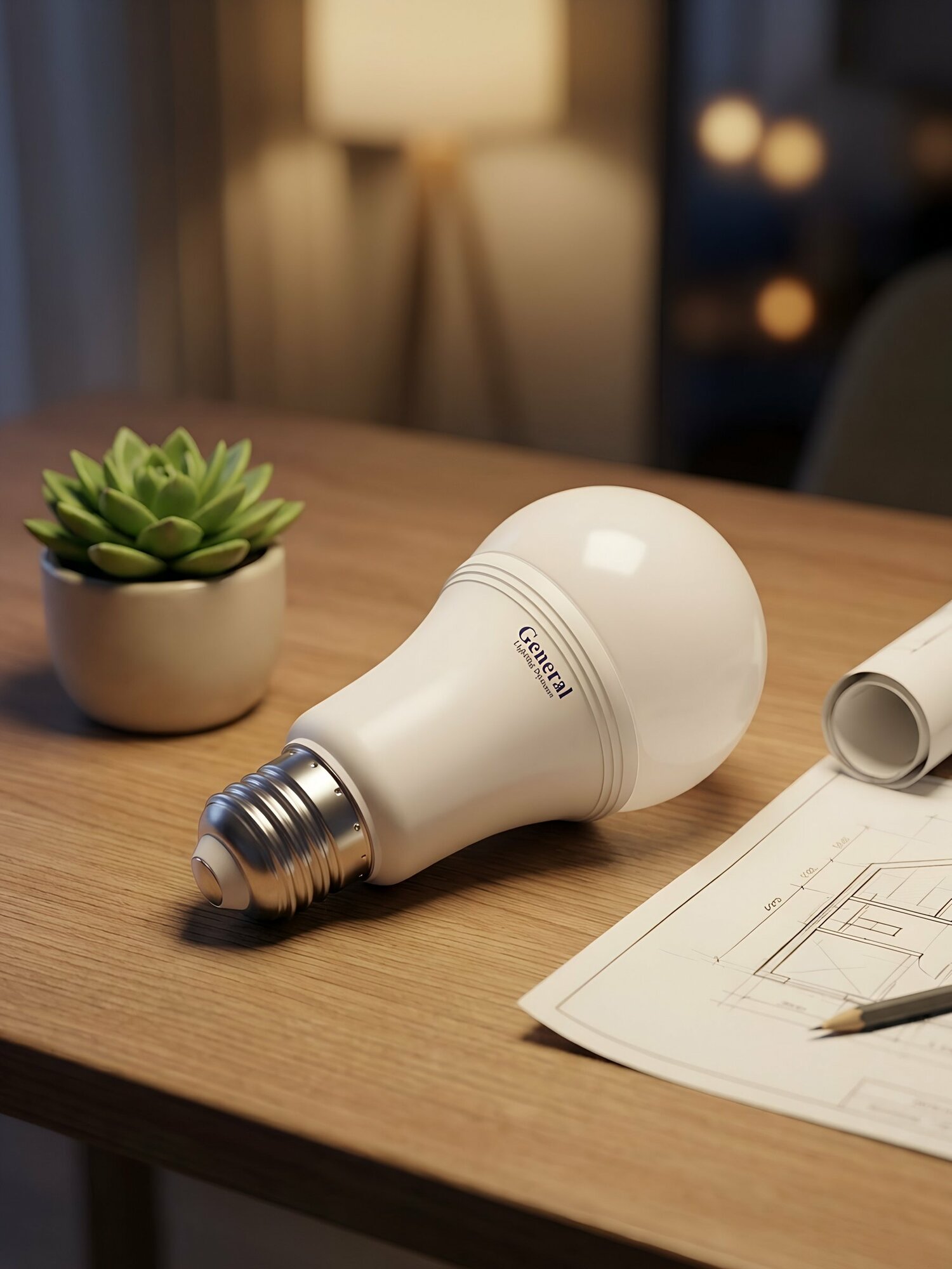 Лампа светодиодная General Lighting Systems GLDEN-WA60 E27 11 Вт 2700 К теплый белый свет, груша, 800 лм, 1 шт.