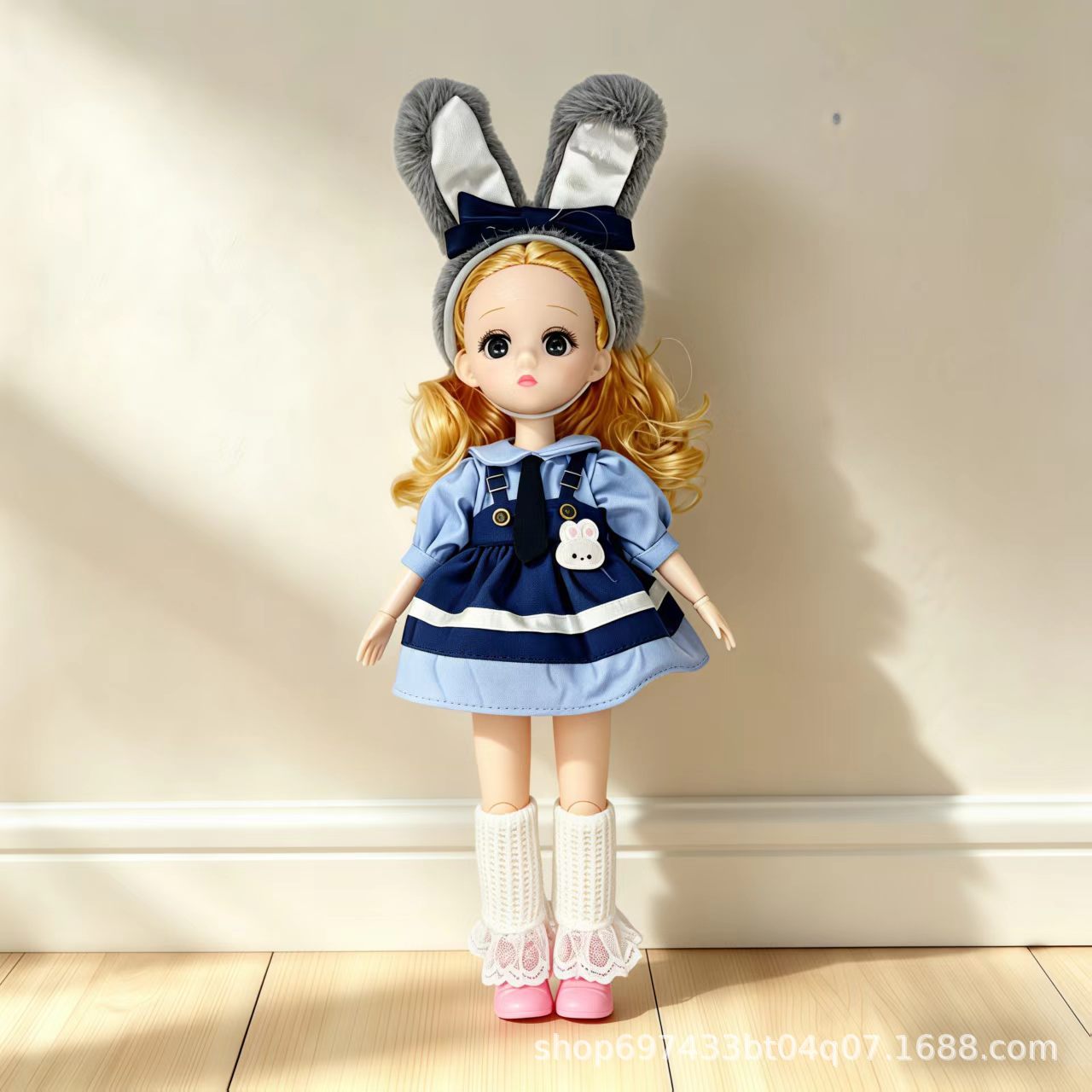 Костюм для куклы BJD 12" (30 см) Полицейский кролик наряды подарок на день рождения (кукла не включена)