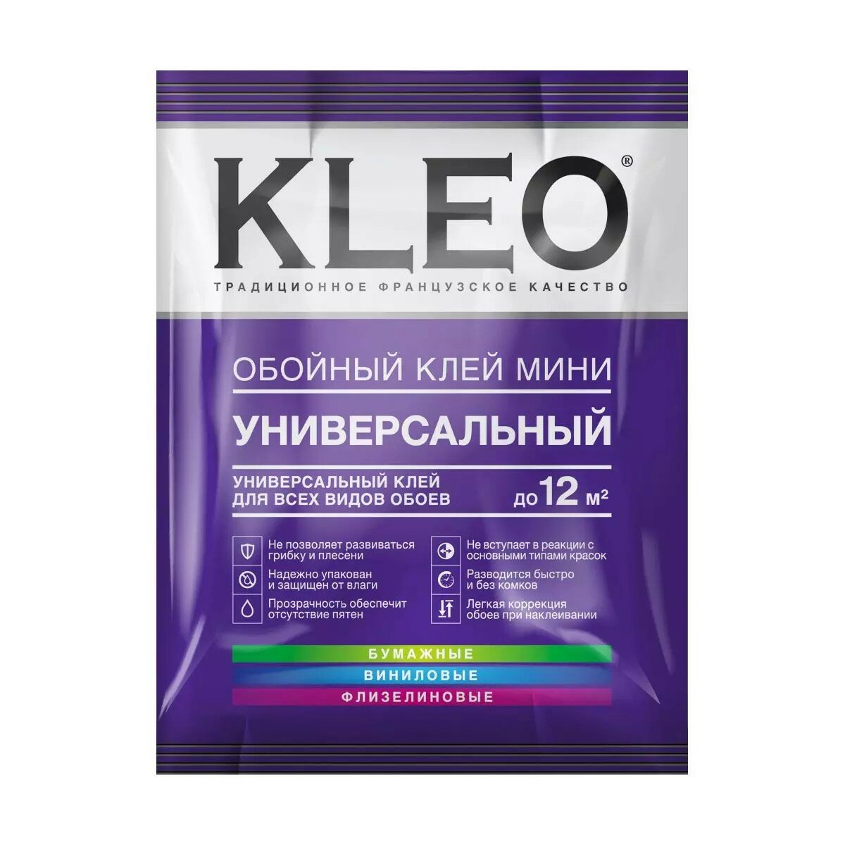 Клей для обоев универсальный KLEO Мини 5-10 м2 60 гр