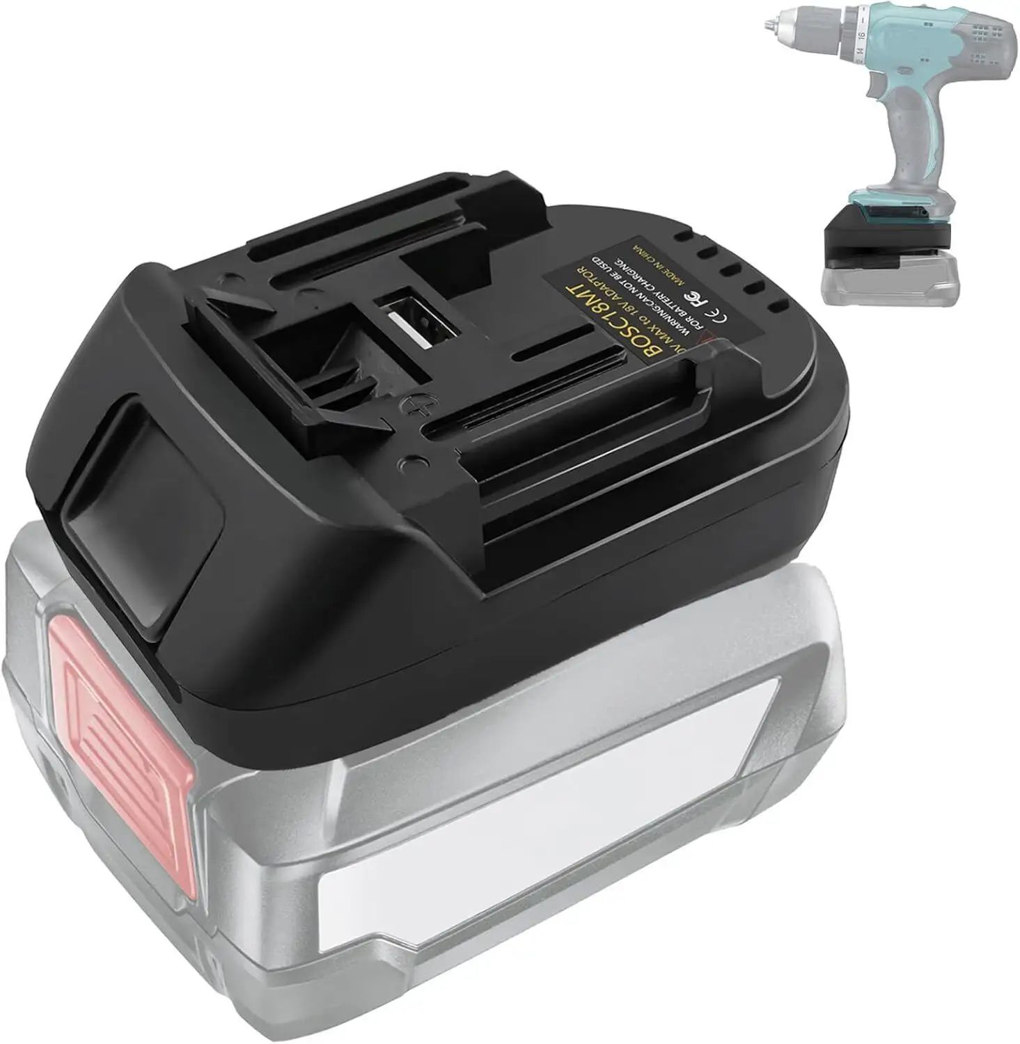 BOSC18MT Адаптер для аккумулятора Аксессуары для инструментов Для батареи Для Bosch 18V PBA для электроинструмента Для Makita 18V