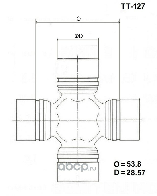 Крестовина карданного вала Toyo TT-127