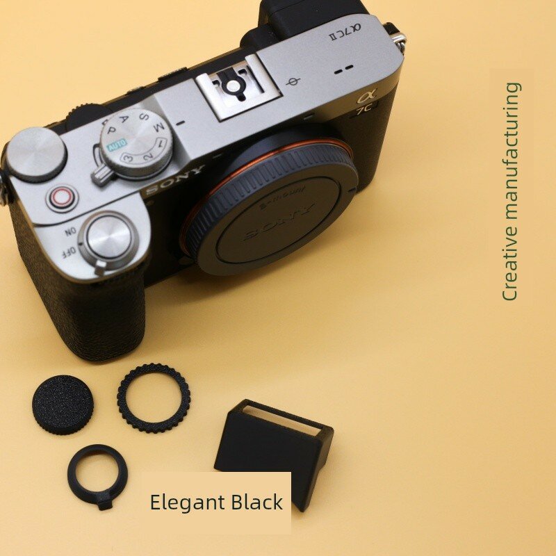 Классический черный защитный чехол для окуляра камеры Sony A7C2 с защитой переключателя, экспозиции и регулятора