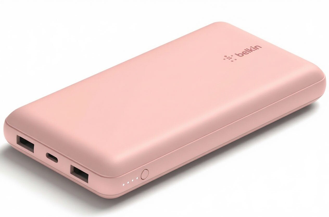 Внешний аккумулятор Belkin + кабель USB-A - USB-C, 20000 мАч, черный BPB012btRG