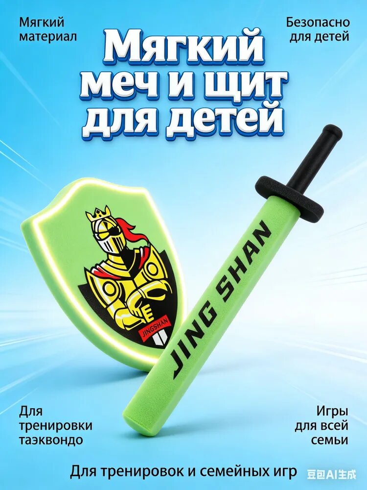 Детские игрушки/Набор мечей и щитов/ролевой реквизит для самурайских игр, детский меч и щит