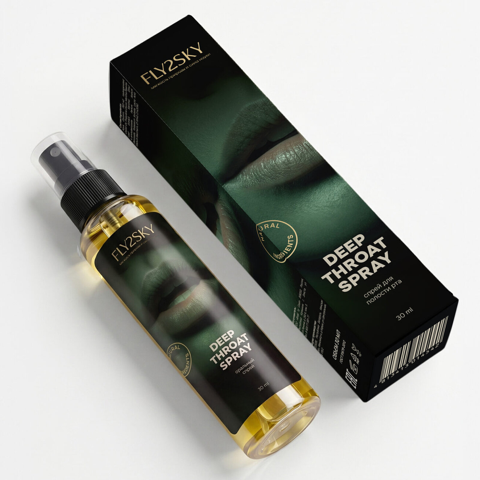 87056 Спрей для минета FLY2SKY DEEP THROAT SPRAY, 30 мл. С мятным вкусом