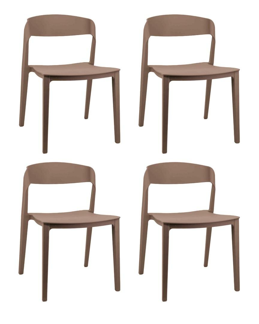 Комплект Stool Group Стул Moris, пластик мокка 4 шт. арт. УТ000043474