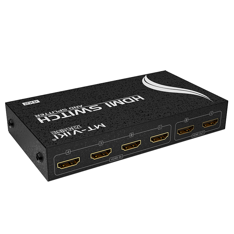MT-viki 4 в 2 HDMI переключатель с ИК пультом управления HD4-2 Модель：HDMI коммутатор 4 в 2