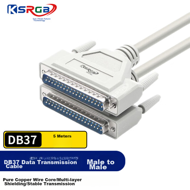 DB37 кабель мужской к мужскому промышленный контрольный кабель 5 м бежево-серый для промышленных маршрутизаторов и карт