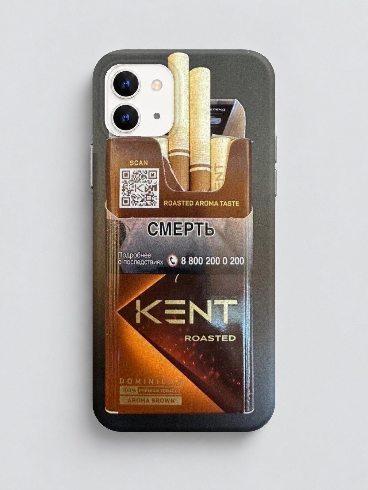 Силиконовый чехол на iphone 12 сигареты kent