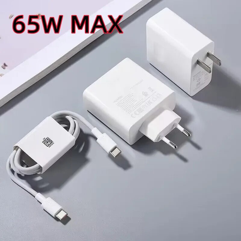 Зарядное Устройство Huawei 65W Super Fast PD USB-C Для Matebook 16/15/14 X E Pro D13 EU Add 1M Cable